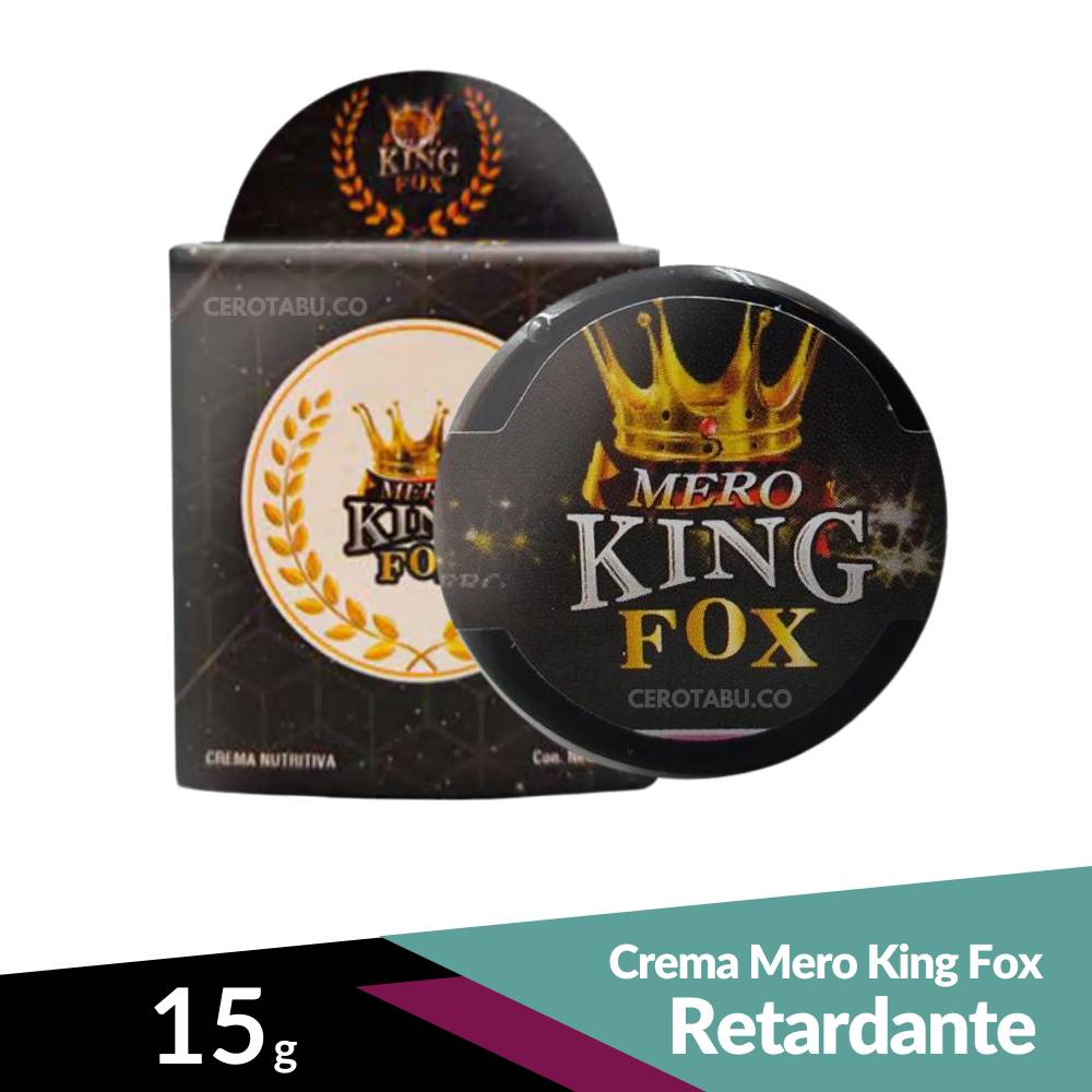 Crema Retardante Masculina King Fox 15g | Cero Tabú
